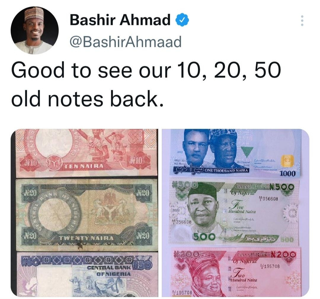 Buhari's Aide, Bashir Ahmad, Compares Redesigned Naira Notes To Old ₦50 ...