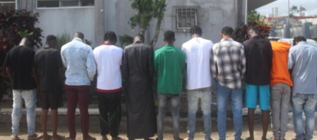 Photo And Names Of 11 Fraudsters Arrested In Benin By EFCC