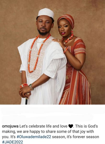 Omojuwa Releases Pre-wedding Photos