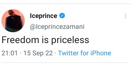 Freedom Is Priceless - Ice Prince Breaks Silence After Release From Prison