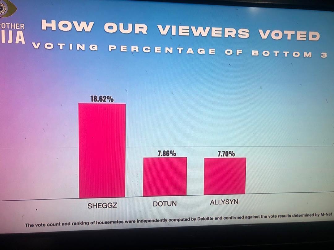 BBNaija: See How Viewers Voted For Allysyn, Dotun, And Sheggz