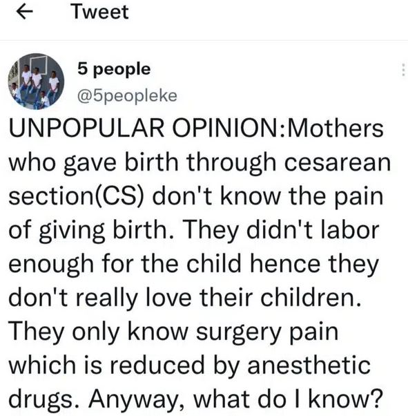 Women Who Gave Birth Through CS Don’t Know The Pain Of Giving Birth ...