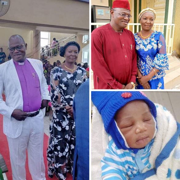 Nigerian Clergyman And His Wife Welcome First Child After 35 Years