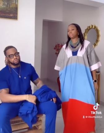 Teddy A And Wife Bambam Get Into Argument Because She Hugged Pastor In ...