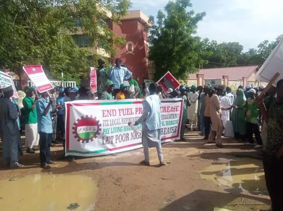 NLC Holds Peaceful Fuel Subsidy Protest In Kano
