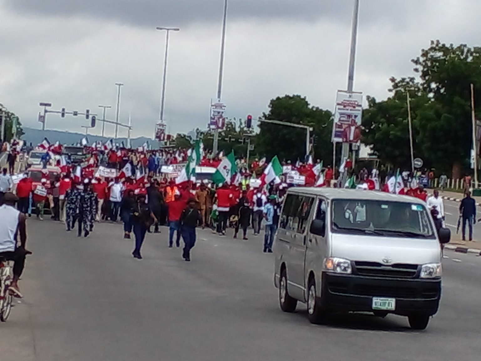 Subsidy Removal: Protest Grounds FCT As Over 5,000 Storm National Assembly