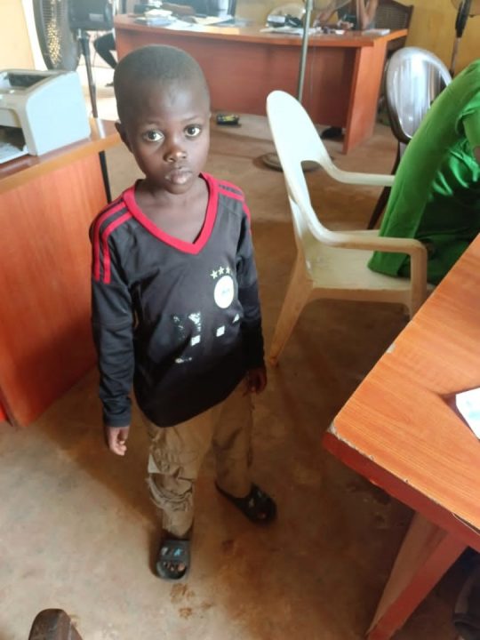 10-Year-Old Boy Found Wandering On Lagos-Ibadan Expressway (Photo)