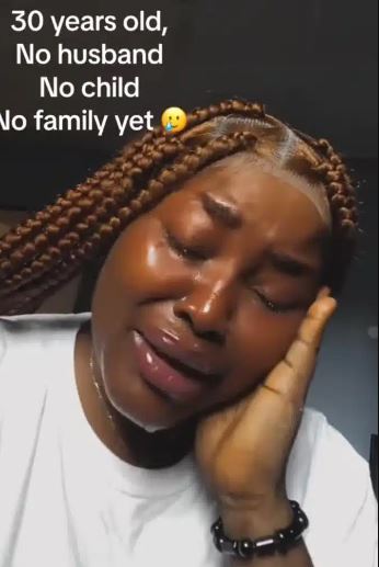 30-Year-Old Lady Weeps Bitterly Over Being Unmarried And Childless At ...