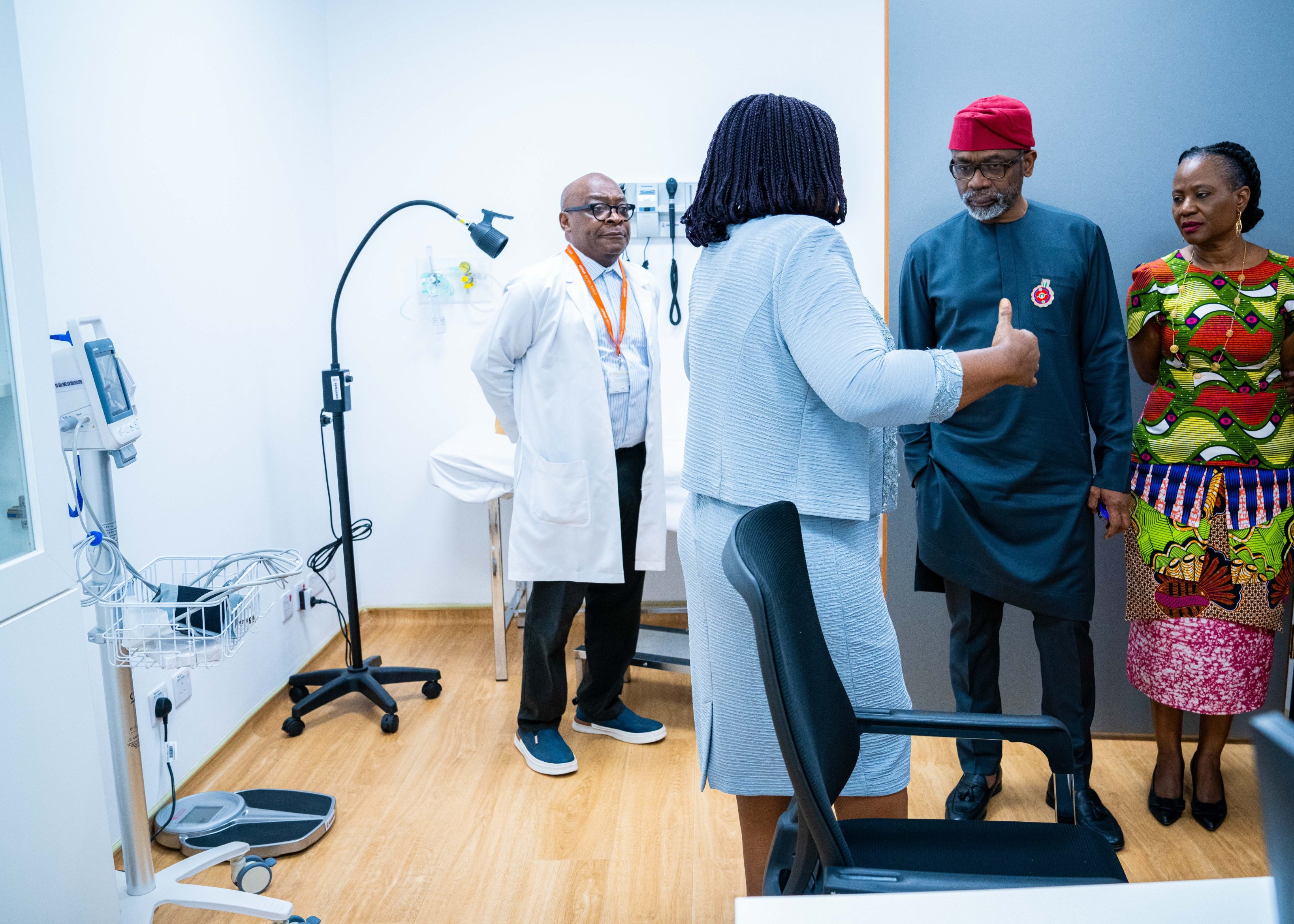 Photos Of Chief of Staff, Gbajabiamila Inspecting State House Hospital