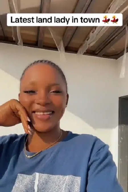 From Tenant to Landlady – Young Nigerian Lady Flaunts Her Mansion After ...