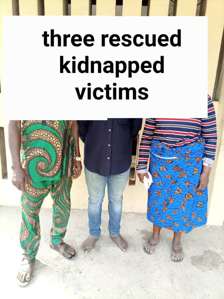 Three Kidnapped Victims Rescued By Delta Police Command (Photo)