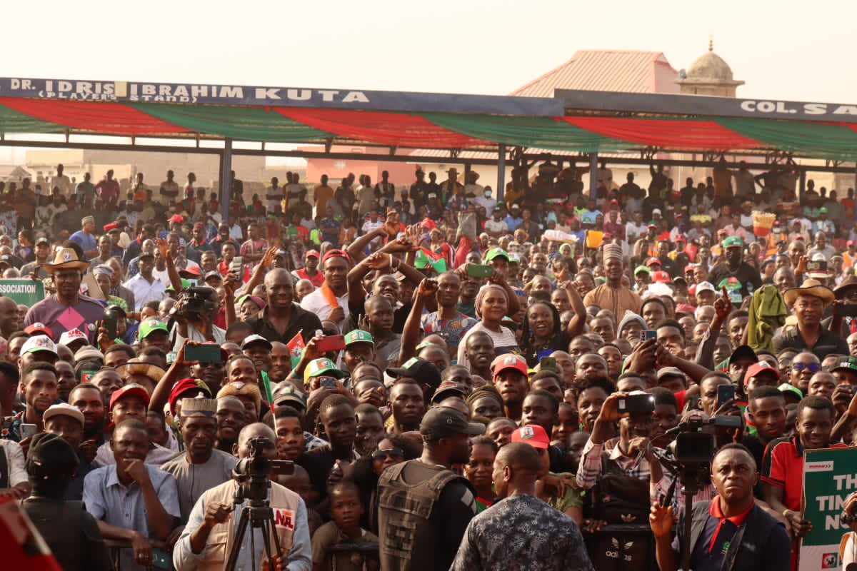 Massive Crowd Attend Peter Obi's Campaign Rally In Niger (Videos/Photos)