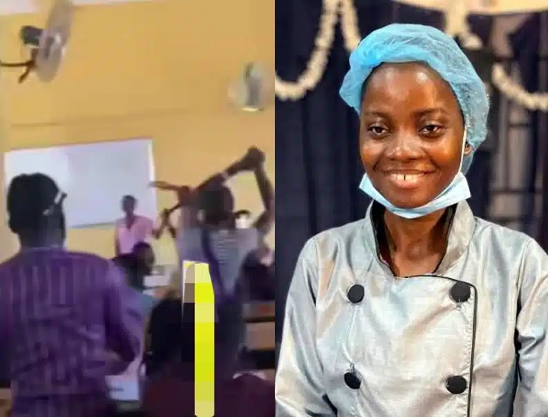 Drama as Chef Dammy Receives Hero's Welcome From Fans, friends As She ...