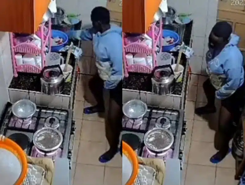 Housemaid Caught On CCTV Urinating In The Kitchen On Her First Day of ...