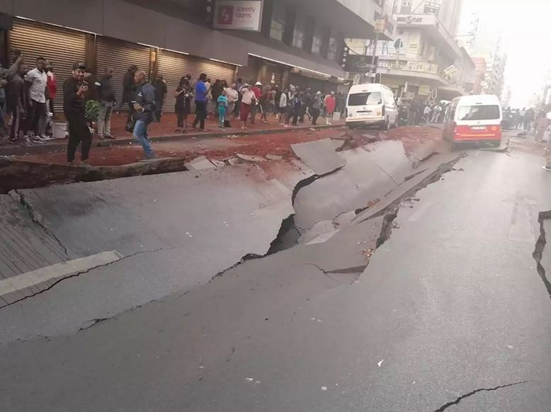 The Shocking Moment An Entire Road Exploded In Mystery Blast In South ...