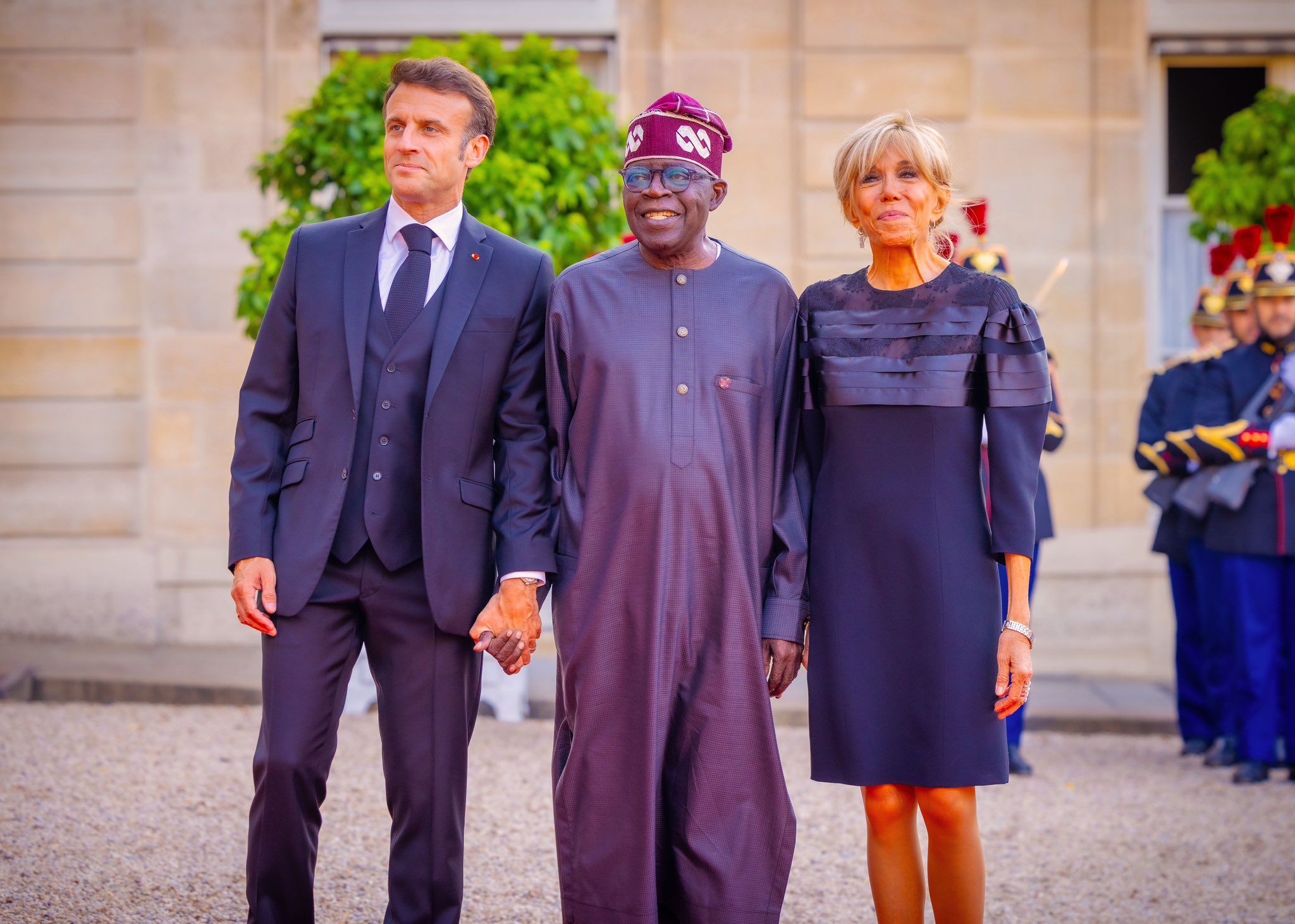 They Were Both Gracious – Tinubu Says After Meeting President Macron of France And His Wife In Paris
