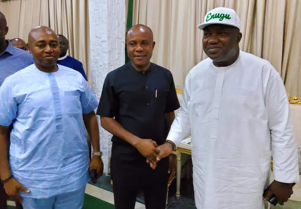 Enugu Governor-Elect, Mbah, Deputy, Ossai Visit Gov. Ugwuanyi