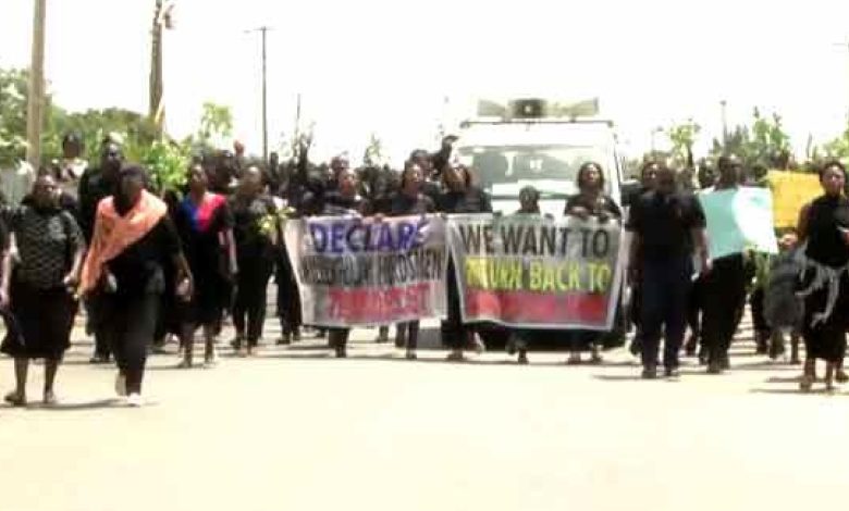 Protest In Mangu, Plateau Over Killing Of ‘100 People Within Two Days ...