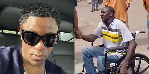 Victony Gives Out Clutches And Wheelchairs to Disabled Nigerians After ...