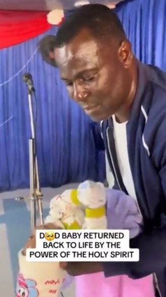 Mixed Reactions As Nigerian Pastor Raise Baby From The Dead (Video)
