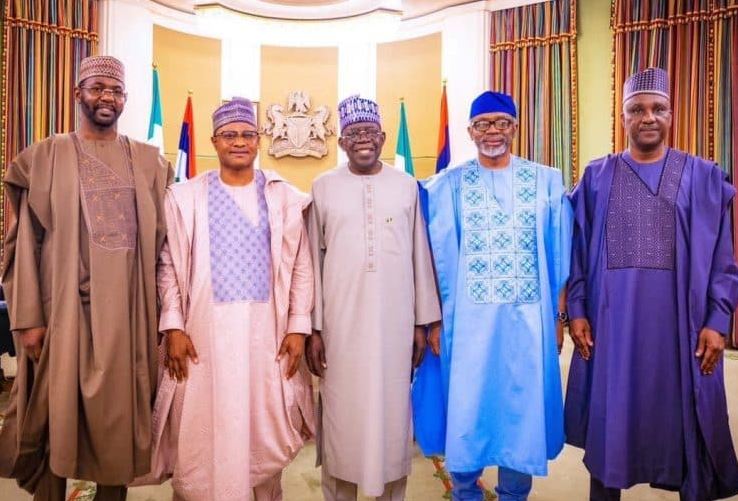 President Tinubu Hosts Abbas, Sani In Aso Rock (Photos)
