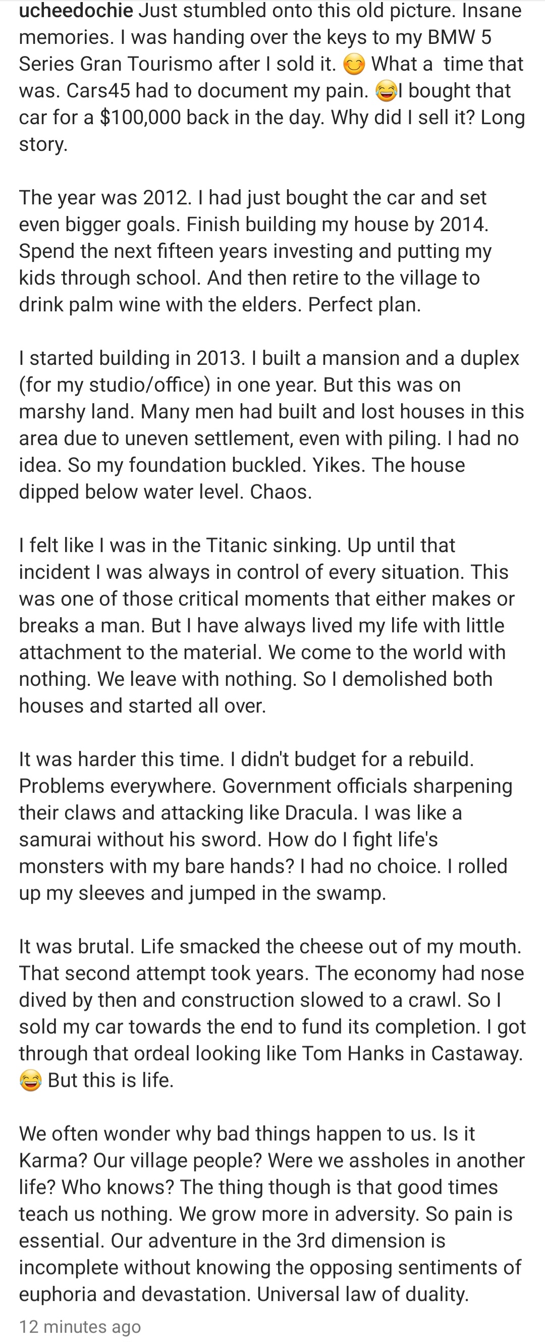 Uche Edochie Recalls How His Two Mansions Were Demolished, Forcing Him ...