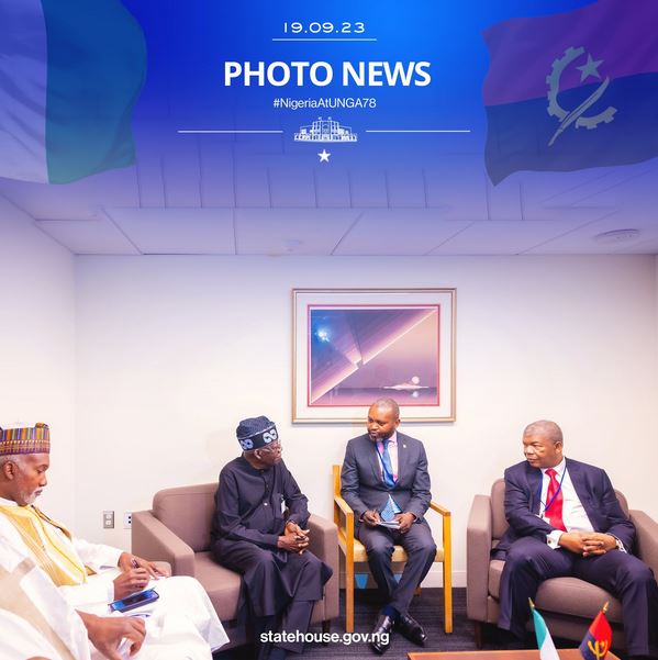 Tinubu Meets Angolan President In New York (Photos)