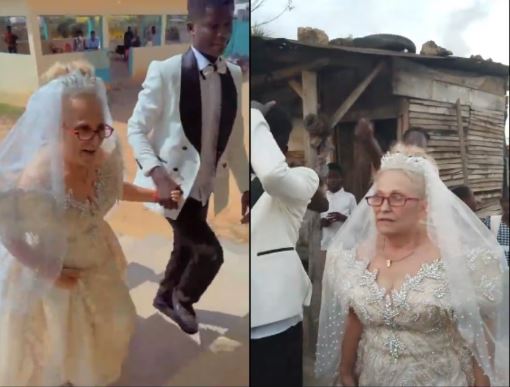 Oyinbo Woman Flies to Africa to Marry Her Young Lover (Video)