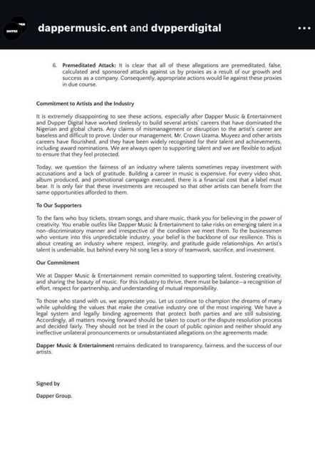 Dapper Music Releases Press Statement After Shallipopi’s Split