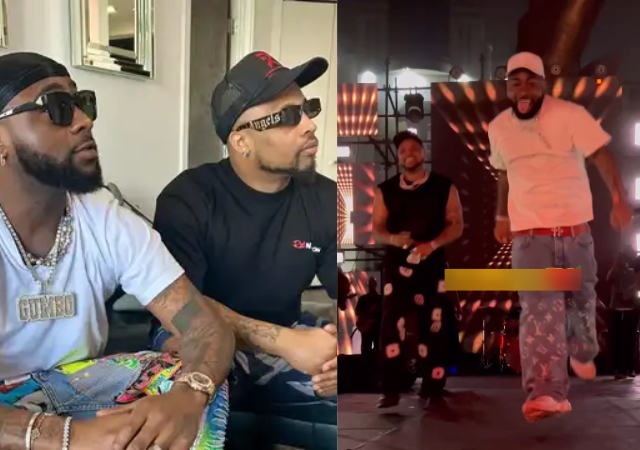 Fans Go Wild As Davido Joins B-Red On Stage At Lagos Show (Video)