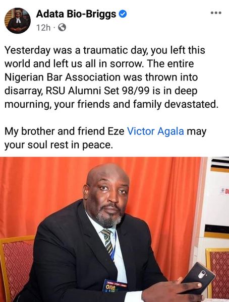 Tragedy As Lawyer Slumps And Dies Outside Courtroom In Port Harcourt