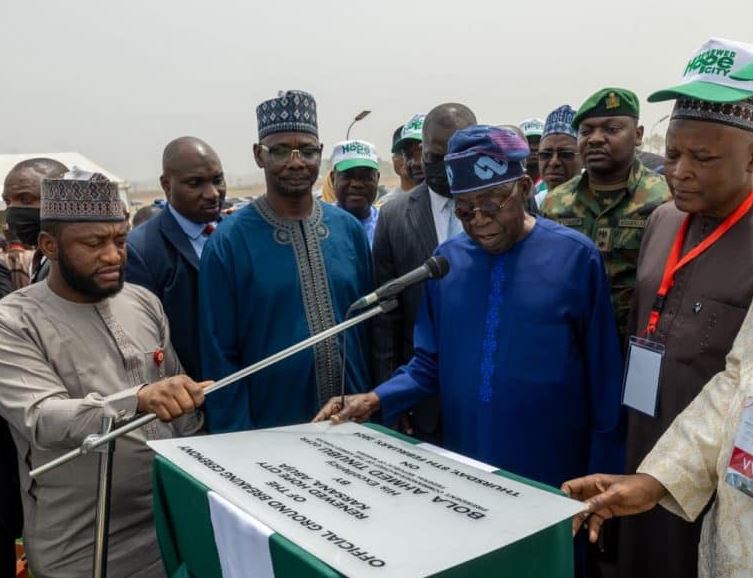 President Tinubu Launches Renewed Hope Housing Project In Abuja (Photos)