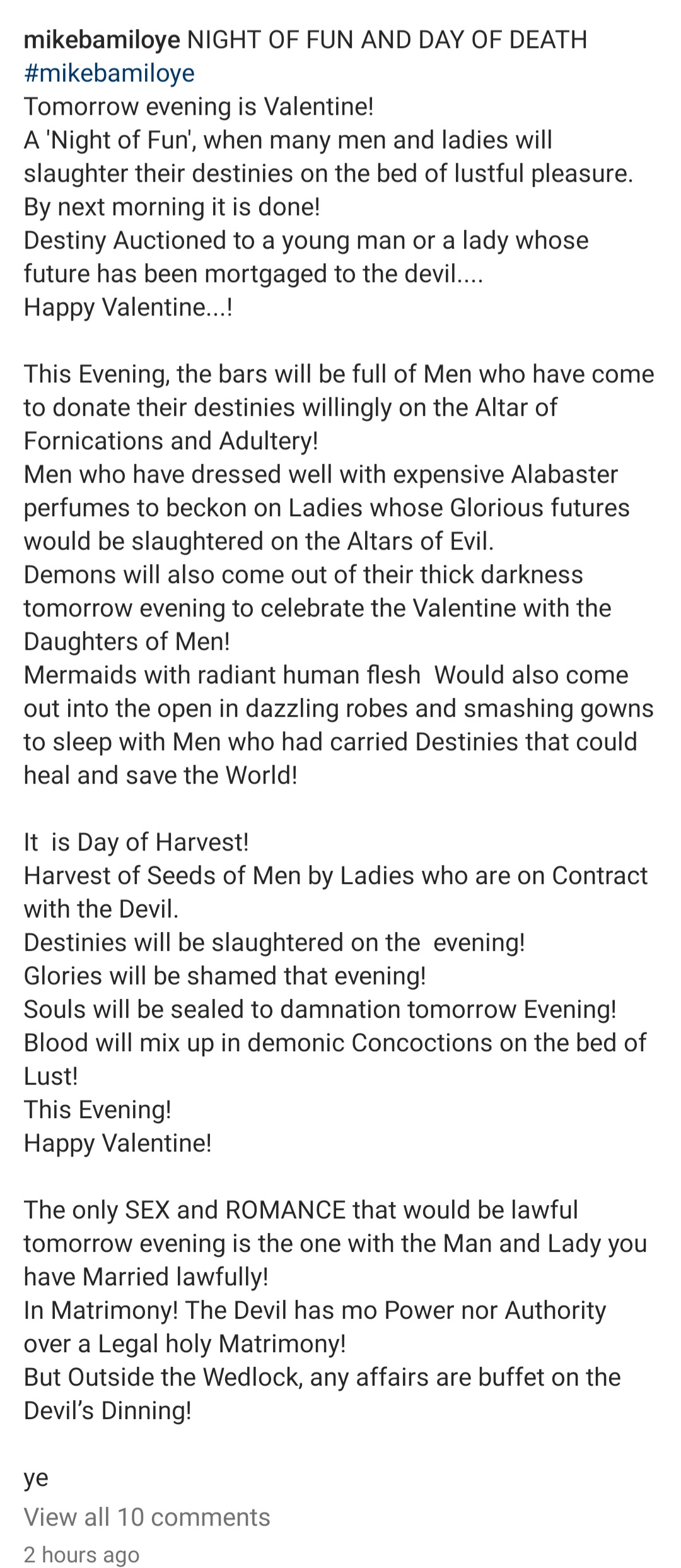 Many Would Sleep On The Same Bed Tonight With Ghosts And Spirits - Mike ...