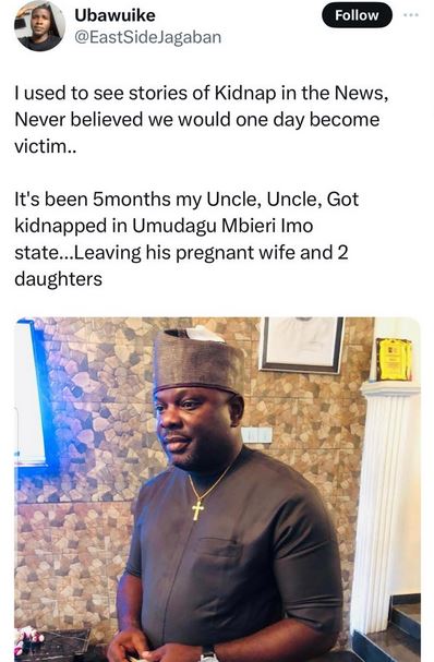 Man Raises Alarm After His Uncle Kidnapped Five months ago Is Still ...