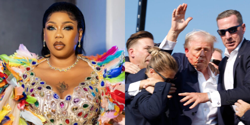Toyin Lawani Speaks on Donald Trump’s Assassination Attempt, Tags Him ...