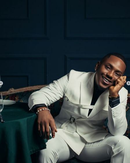 Actor Timini Stuns In White Suit As He Turns 37 (Photos)