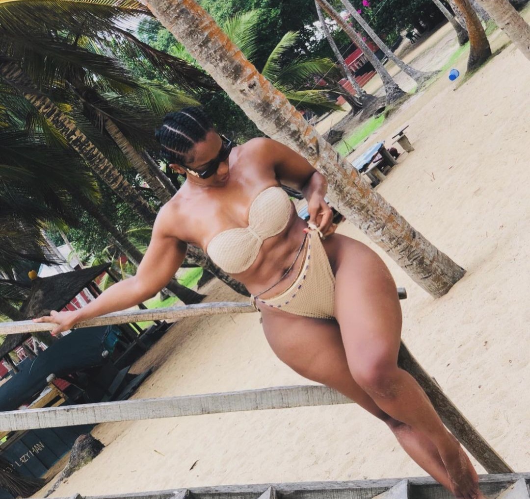 Actress, Destiny Amaka Stuns Fans As She Shows Off Her Natural Curves In A Bikini