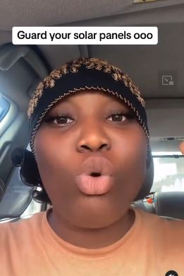 Lady Raises Alarm About Criminals Stealing Solar Panels From Building ...