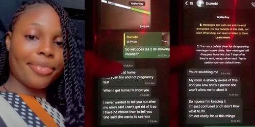 Lady Finds Out Her Boyfriend Impregnated Another Woman After Secretly Checking His Phone