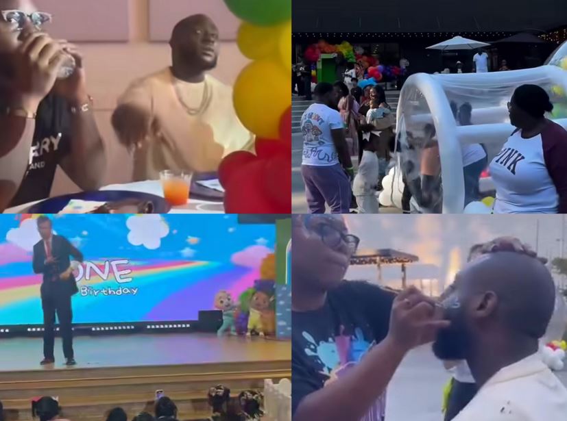 Davido And Chioma Celebrate Twins’ First Birthday (Video)