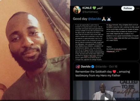 Graduate of Physics Begs Davido to Help Him Secure Job at His Father’s ...