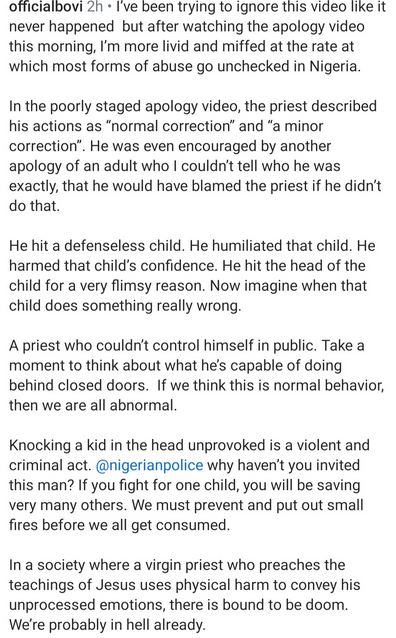 You Hit And Humiliated A Defenseless Child - Comedian, Bovi Calls Out ...