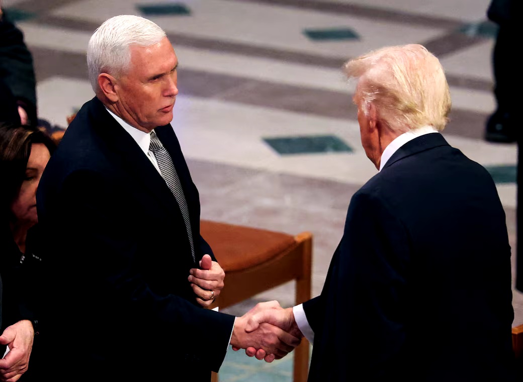 Obama And Trump Share A Warm Moment As They And Other Ex-US Presidents ...