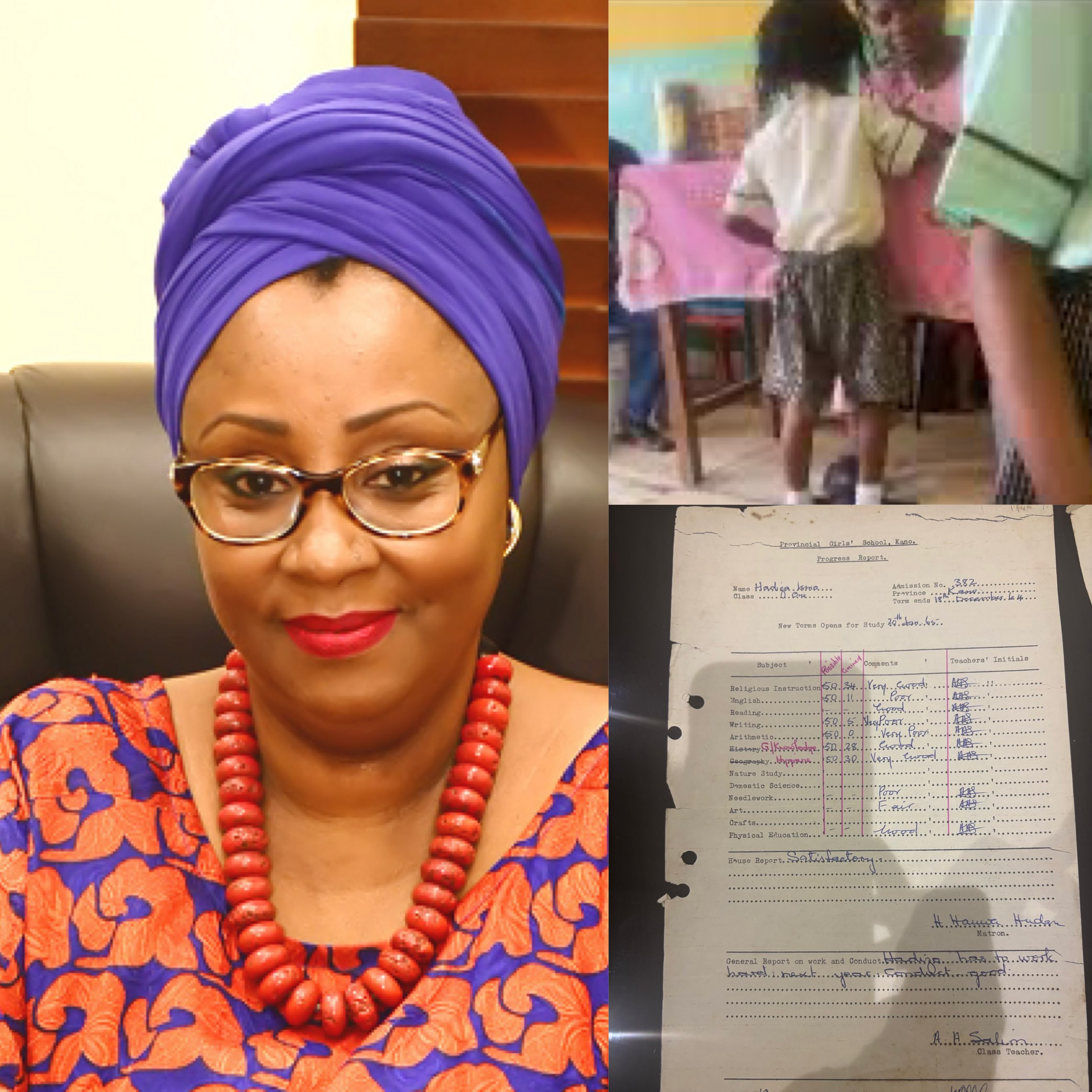 El-Rufai’s Wife Shares Her School Result Sheet In Reaction To Video Of ...