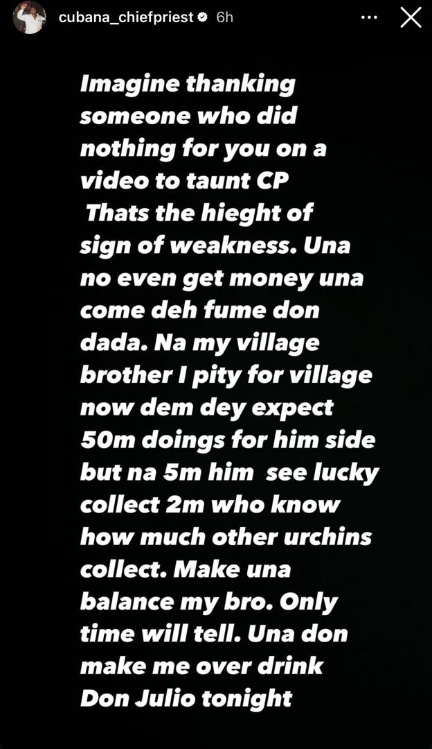 I Don’t Even Know You - Cubana Chief Priest Tells Woman Claiming To Be ...