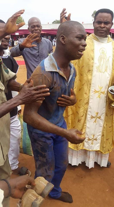 Miraculous! Crippled Man Rises to His Feet at St Joseph Catholic Church ...