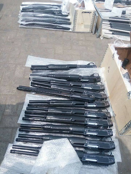 See the 661 Pump-action Rifles Intercepted by Customs in Lagos (Photos)