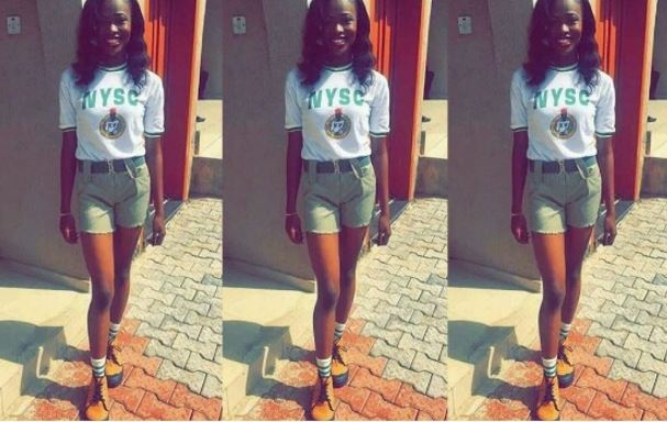 See the Controversial NYSC Outfit Female Corper was Spotted Wearing ...
