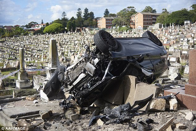 Horror: Man Rams His Expensive Mercedes Straight Into A Graveyard ...