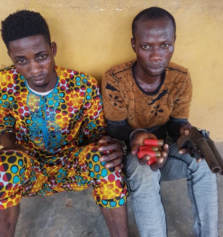 See The Two Bank Robbers Caught While Trying To Rob Customers In Ogun ...